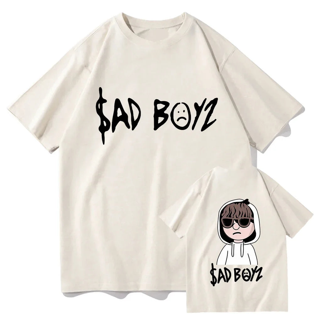 Junior H Sad Boyz Official T-Shirt – Beige – Latin Music Merchandise